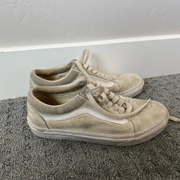 Vans | Shoes | Cream Old Skool Low Top Vans | Poshmark